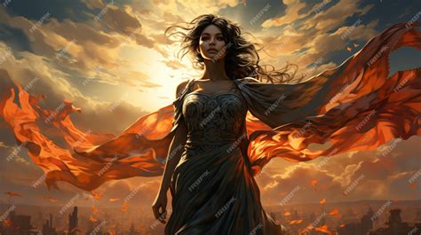 Premium Ai Image Fantasy Girl Illustration