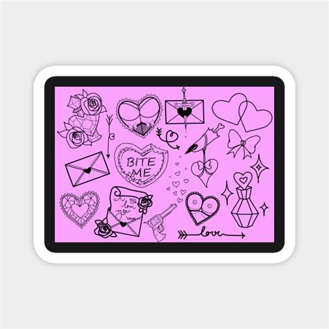 Naughty And Sweet Purple Goth Art Naughty Magnet Teepublic