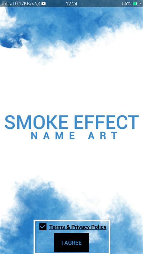 cara membuat smoke effect name art di android kekinian sangat mudah