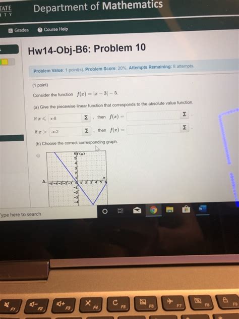 Solved Department Of Mathematics Grades Course Help