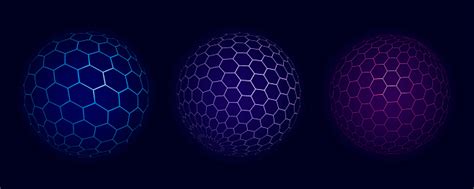 점과 선을 연결하는 기하학적 파란색 구체 집합입니다 흰색 배경에 노이즈 효과가 있는 추상적인 색상 모양 벡터 그림입니다 육각형에 대한 스톡 벡터 아트 및 기타 이미지