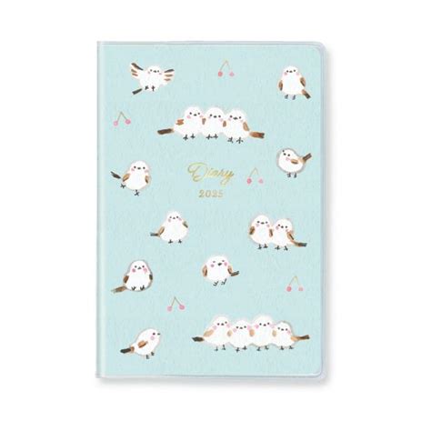 リュリュ スケジュール帳 A6サイズ 2025年度 2月始まり シマエナガ Sdk 2505 Ryuryu Sdk 2505 文具