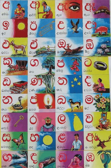 Sinhala Alphabet Flash Cards At Fred Estrada Blog