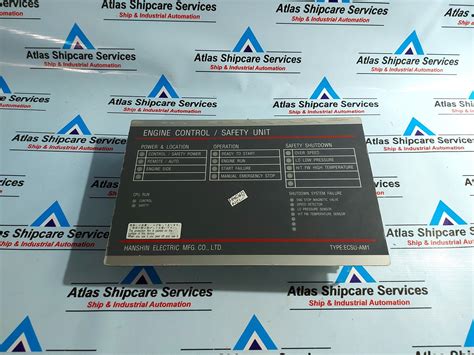 Hanshin Electric Ecsu Am1 Engine Control Safety Unit Atlas Shipcare Services