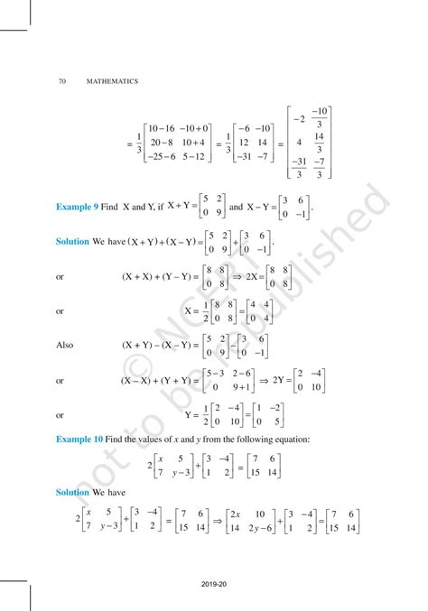 matrices ncert book of class 12 mathematics part i