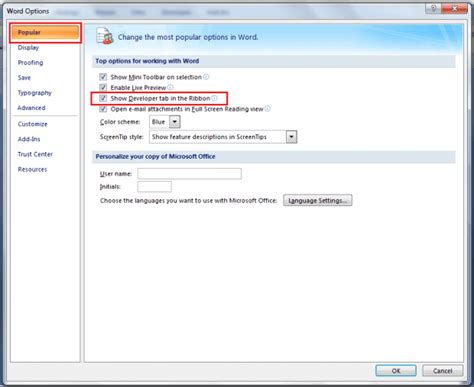 How To Display The Developer Tab In Ms Word 2007 Tip Dottech