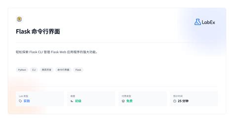 掌握 Flask 命令行界面 Labex