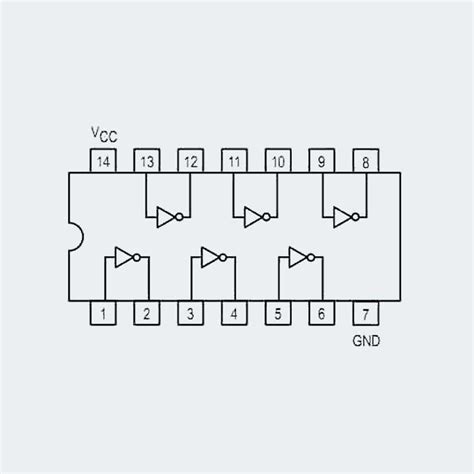 All About Inverter Ic 7404 Datasheet Specifications Pinout And More