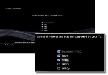 PS Video Output Settings