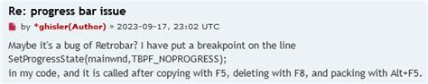 total commander progress bug · issue 686 · dremin retrobar · github