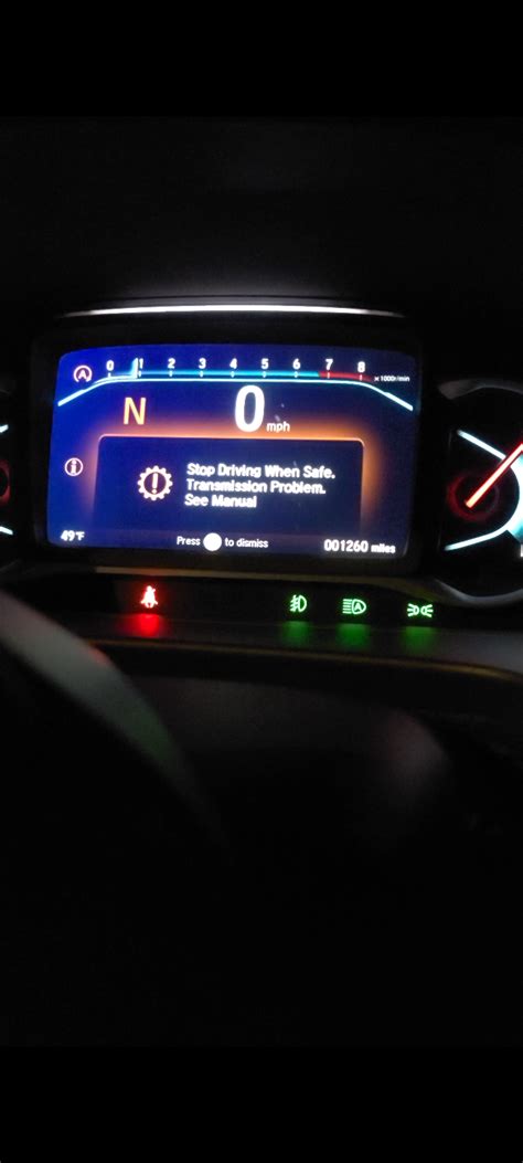 Holding Break On Reverse For More Than 15 Seconds Triggers A Transmission Error And Puts The