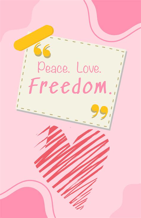 Free Abstract Love Expression Poster Template To Edit Online