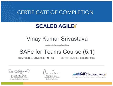 scaledagile safe5 agilemindset agile vinay srivastava