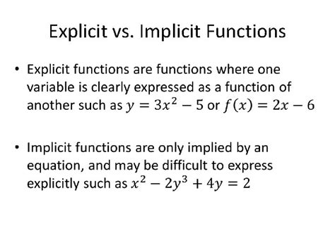 implicit differentiation 3 5 explicit vs implicit functions