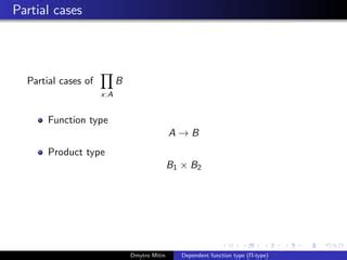 Scala Dependent function type Π type PPT
