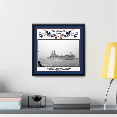 Uss Worcester Cl 144 Navy Floating Frame Photo Navy Emporium