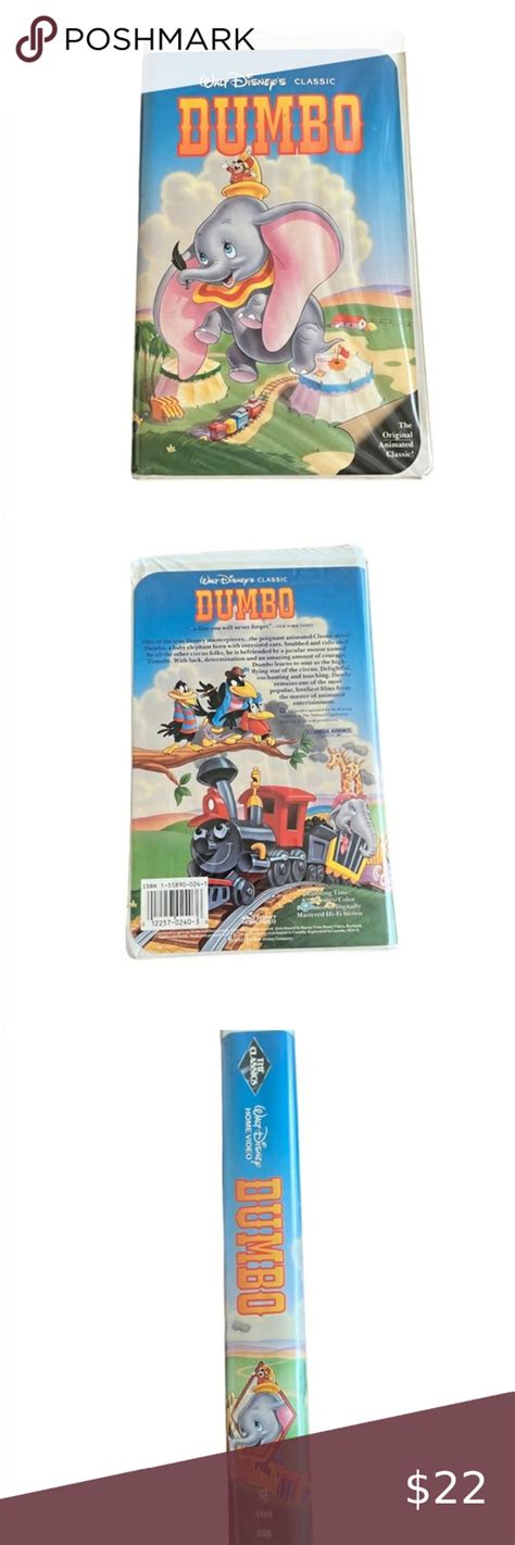 Dumbo Black Diamond Classic Edition Walt Disney Vhs 024 Walt Disney