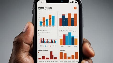 Modern Mobile Analytics Dashboard Interface Premium Ai Generated Image