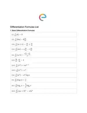 Differentiation Integration Formulas With Examples PDF InstaPDF