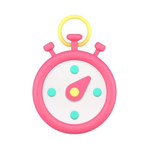 Premium Vector Realistic D Icon Countdown Circle Clock Counter Timer