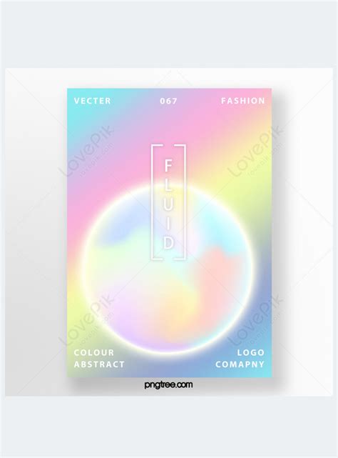 세련된 무지개 홀로그램 포스터 이미지 사진 464388342 무료 다운로드