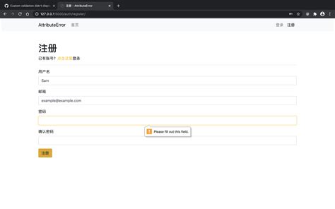 Custom Validation Didn T Display Properly Issue 58 Helloflask