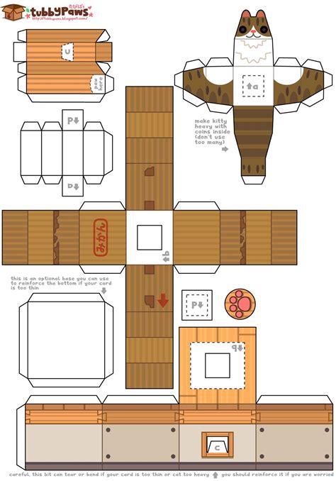 Papercraft Cat Box At Carmen Morse Blog