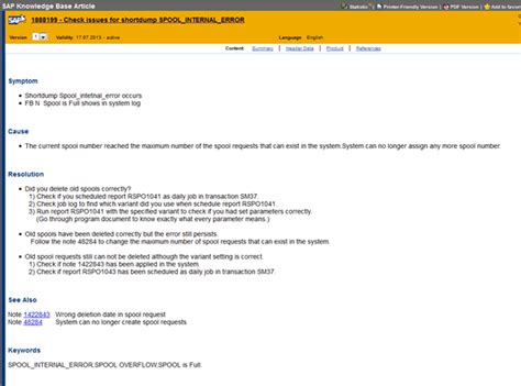 Spool Overflow Spoolinternalerror Sap Community