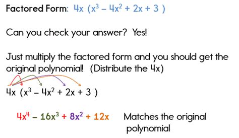 Factoring Polynomials Using The GCF