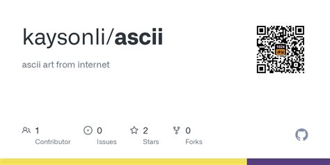 GitHub Kaysonli Ascii Ascii Art From Internet