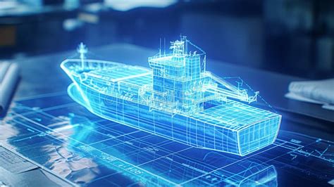 A 3d Representation Of A Shipping Vessel Showcases Innovative Design