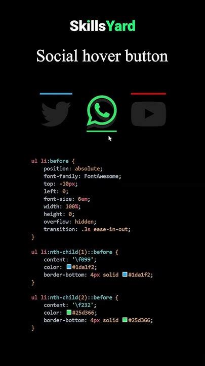 Hover Button Tutorial Coding Programming Tips Webcoding