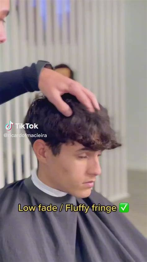 Low Fade Messy Fringe