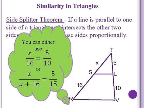 Similarity Theorems Similarity In Triangles Angleangle Similarity Theorem