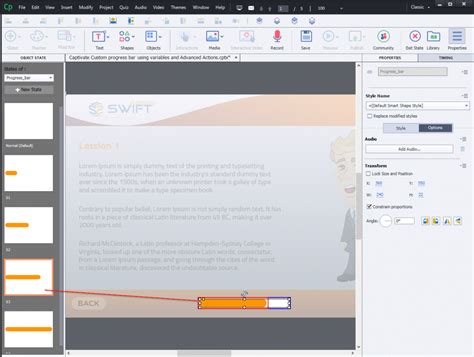 How To Create Custom Progress Bar In Adobe Captivate