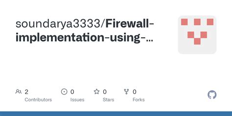 GitHub Soundarya Firewall Implementation Using Python