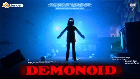 Demonoid Trailer [4k] 80s Horror Blender Animated Horror Short Film