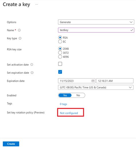 Configure Cryptographic Key Auto Rotation In Azure Key Vault Azure Docs