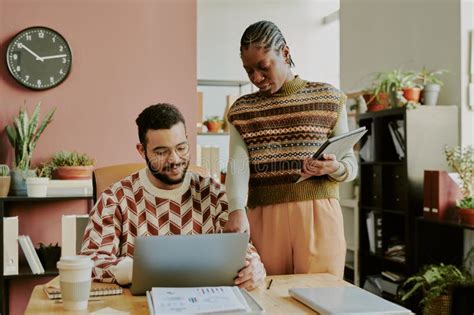 Female Programmer Helping With Coding Stock Image Image Of Support