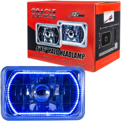 Oracle 6909 002 Sealed Beam 4x6 H4651h4656 Headlight Blue Halo Xdp