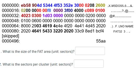 Solved What Is The Size Of The Fat Area Unit Sectors