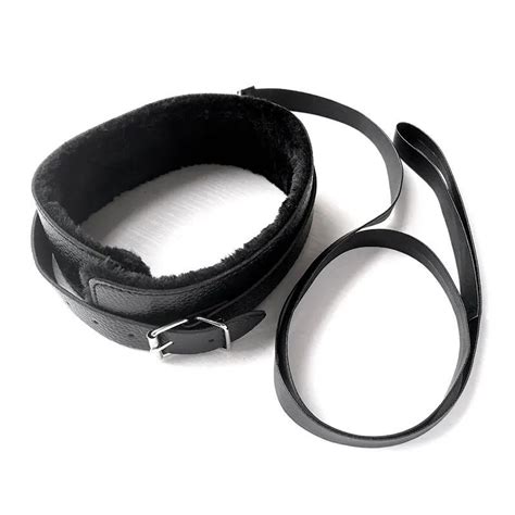 Ошейник из кожи с плюшем бдсм для секса черный купить на Ozon по низкой цене 1891311755