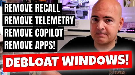 How To Debloat Windows And Secure Telemetry Data Disable Copilot Recall Onedrive And More