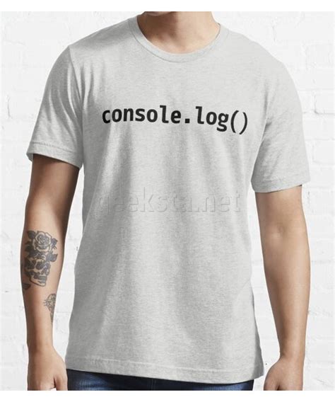 Consolelog Javascriptweb Developer Black Text Design Geeksta