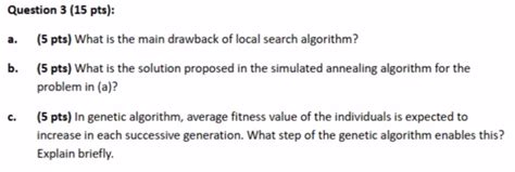 Solved Question 3 15 Pts A B 5 Pts What Is The Main