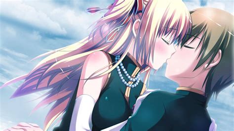 100 Anime Couple Kiss Wallpapers
