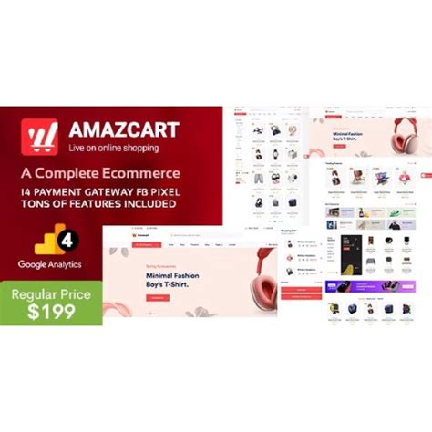 amazcart laravel ecommerce system cms multi vendor at 3 49 only wpshop