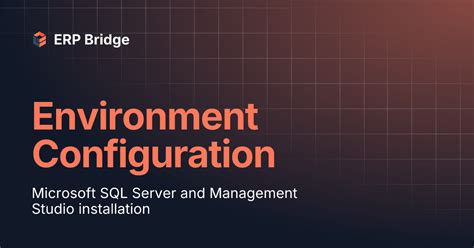 Environment Configuration Erp Bridge