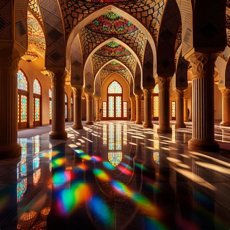 Premium Ai Image The Mosque Is A Stunning Example Of Islamic Architecture Ai Generative