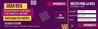 Plantillas De Boletos De Rifa Para Imprimir